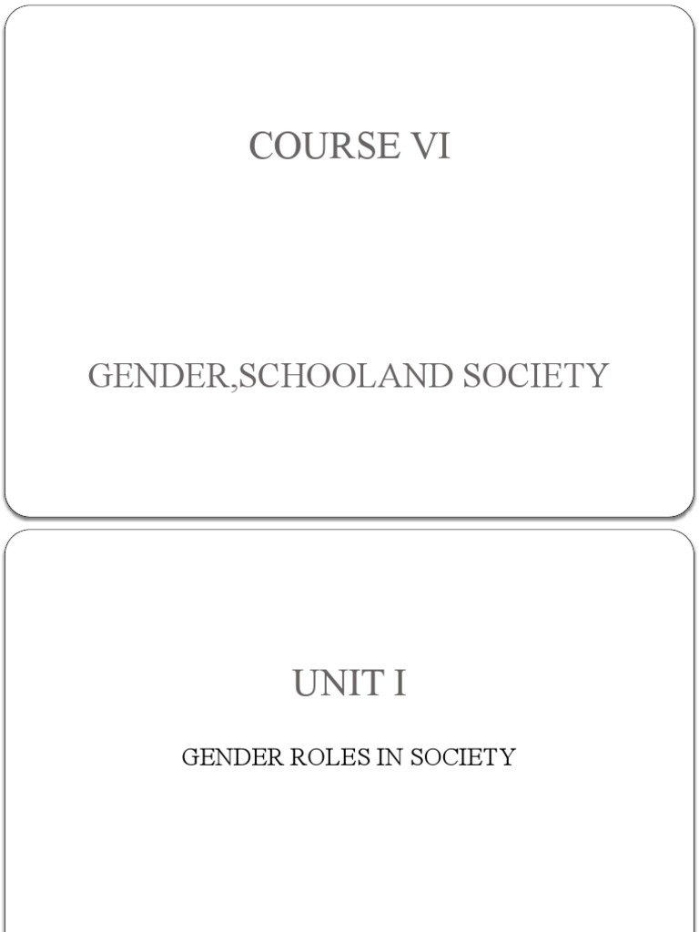 Gender | PDF | Gender | Gender Studies