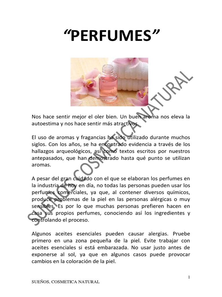 PERFUMES | PDF | Perfume | Productos cosméticos