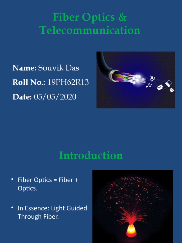 Fiber Optics in Telecommunications | PDF | Optical Fiber | Electromagnetism