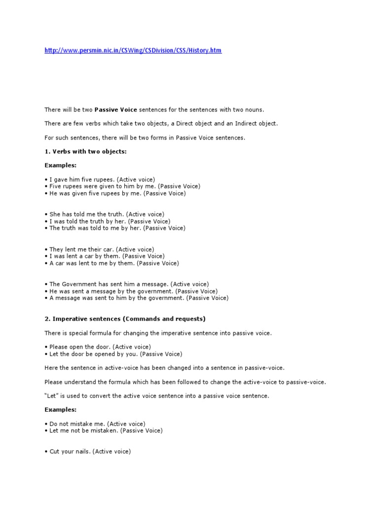 Active and Passive | PDF | Syntax | Verb