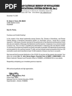 Letter Request For Medical Mission Assistance | PDF | Health Care