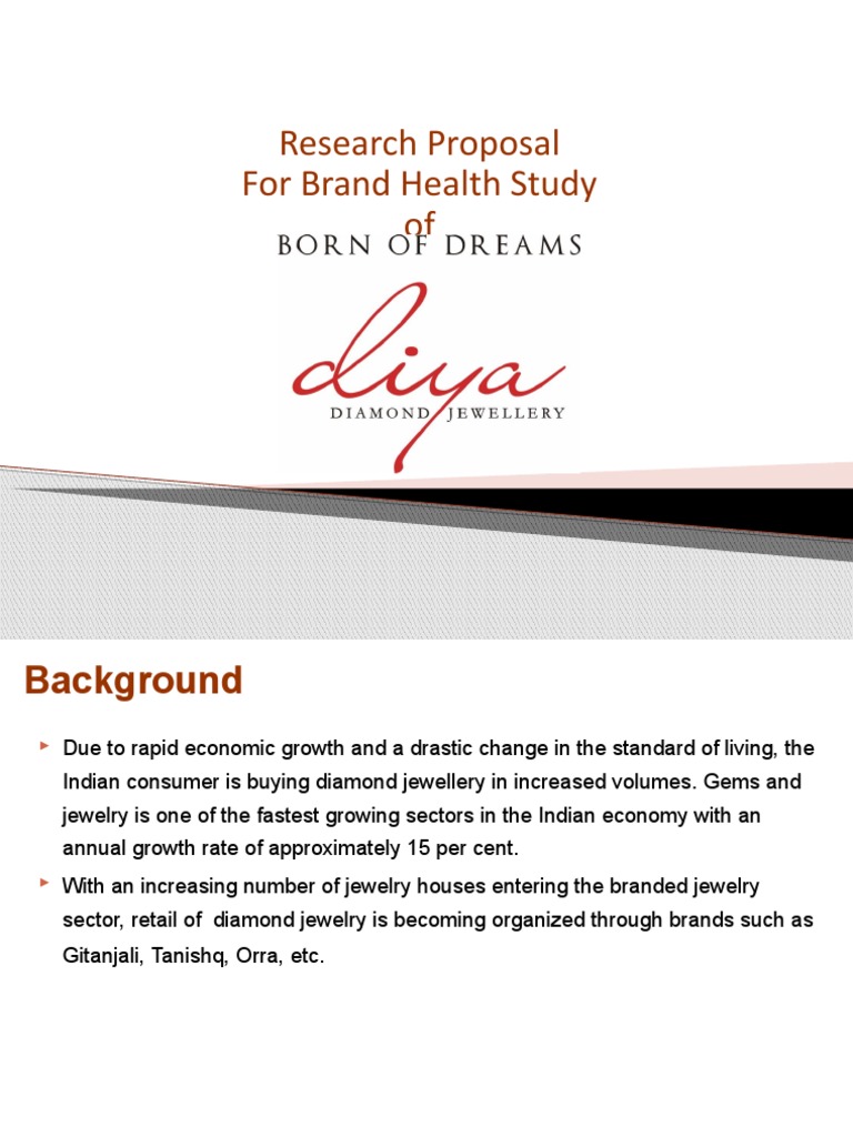 Research Proposal For Brand Health Study of | PDF | Brand | Survey ...