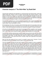 Character Analysis of The Hitchhiker | PDF | Hitchhiking