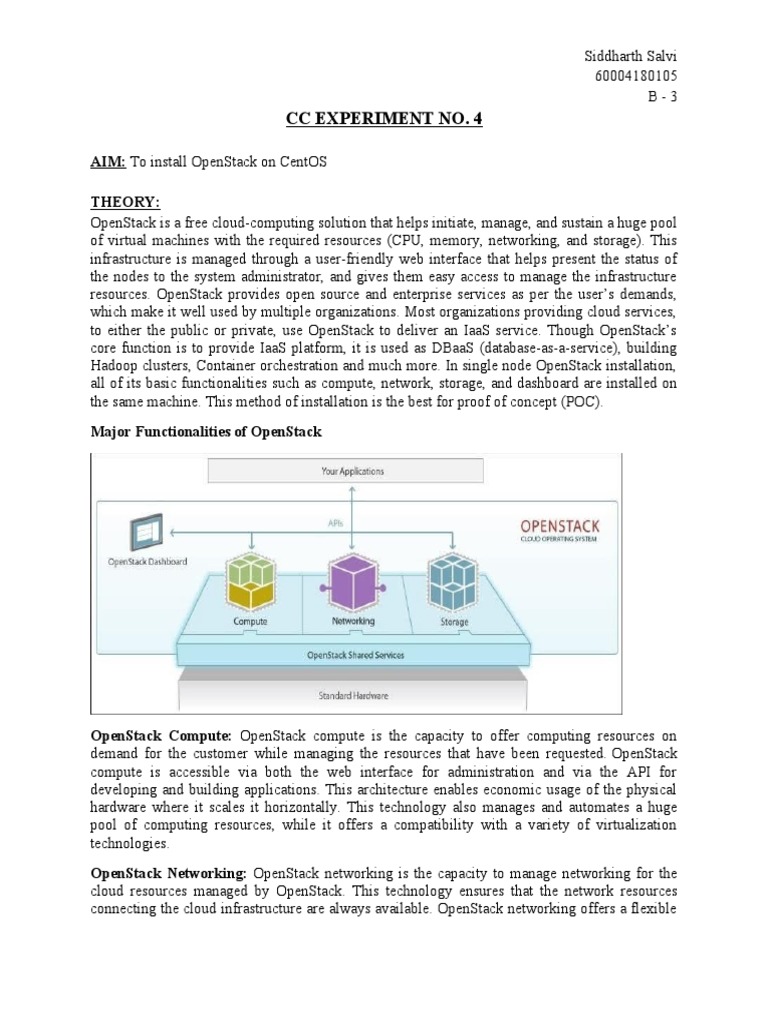 Install OpenStack on CentOS 7 Guide | PDF | Open Stack | Cloud Computing