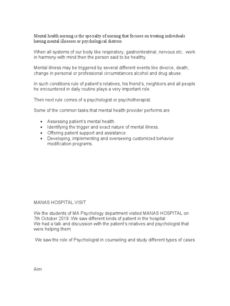 Case History | PDF | Psychotherapy | Mental Disorder