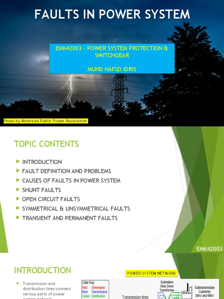 Faults in Power System | PDF | Electric Power Transmission | Force