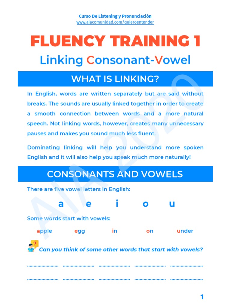 MINI FLUENCY - PDF Fluency Training 1 - English Ver. 2021 | PDF ...
