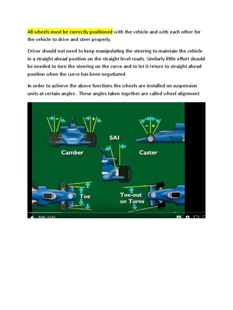 Wheel Alignment | PDF