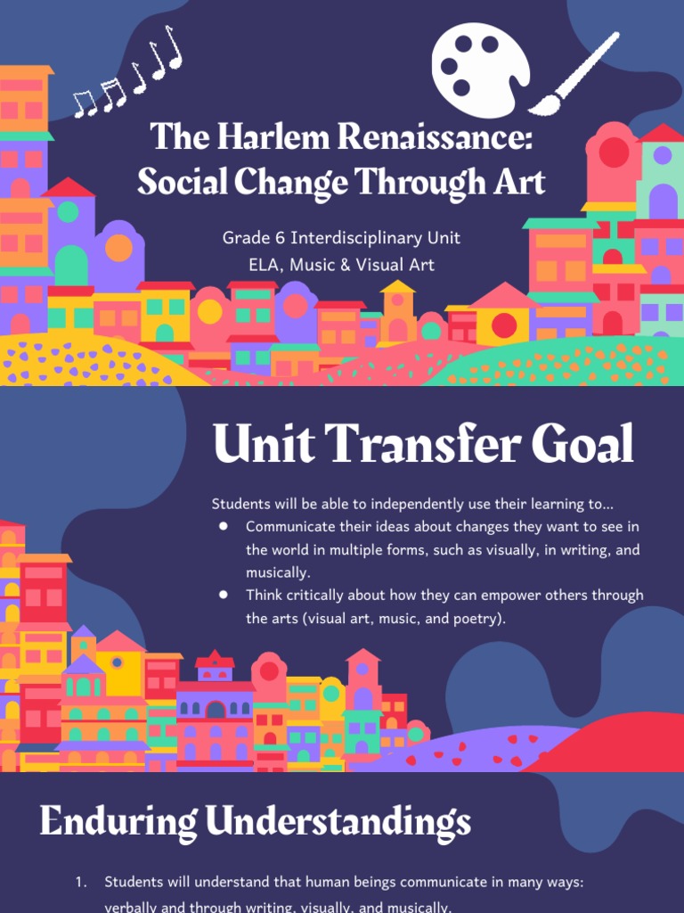 Harlem Renaissance Unit Plan | PDF