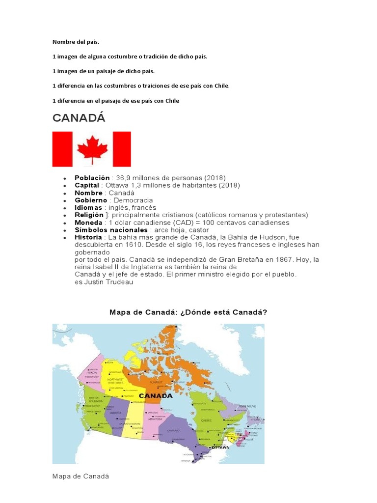 Tarea Sofi Canada | PDF | Canadá