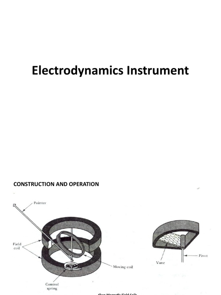 Electrodynamic Instruments Guide | PDF
