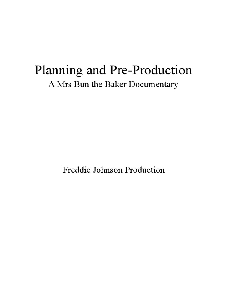 Production Book | PDF