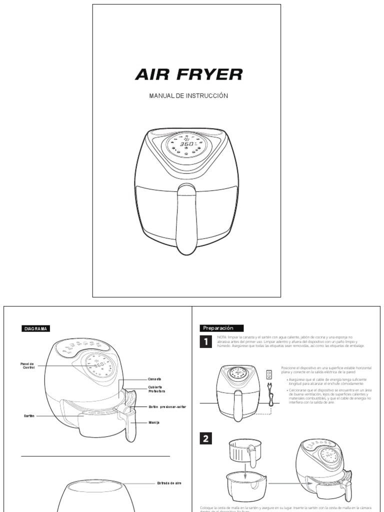 Manual de Instruccion Air Fryer | PDF