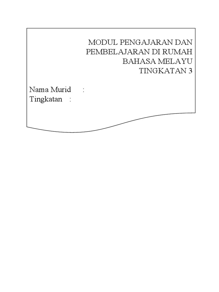 Modul PDPR T3 Februari 2022 | PDF