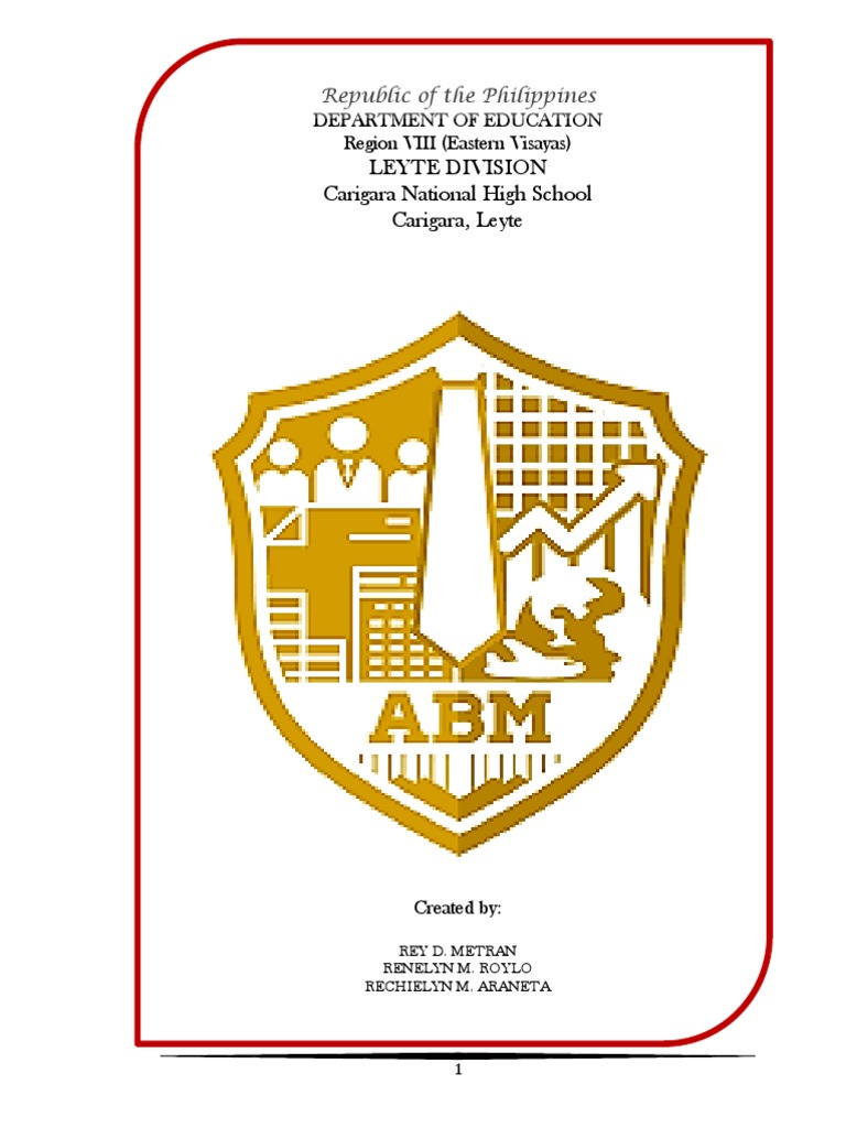 ABM Strand Work Immersion Manual | PDF | Learning | Curriculum