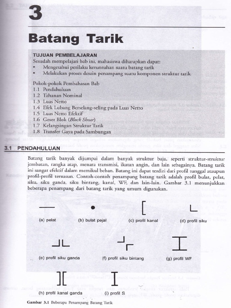 Bab 3. Batang Tarik | PDF