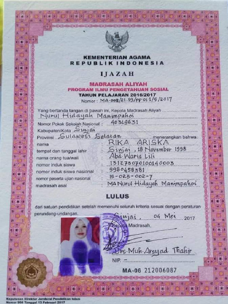 Madrasah Aliyah | PDF