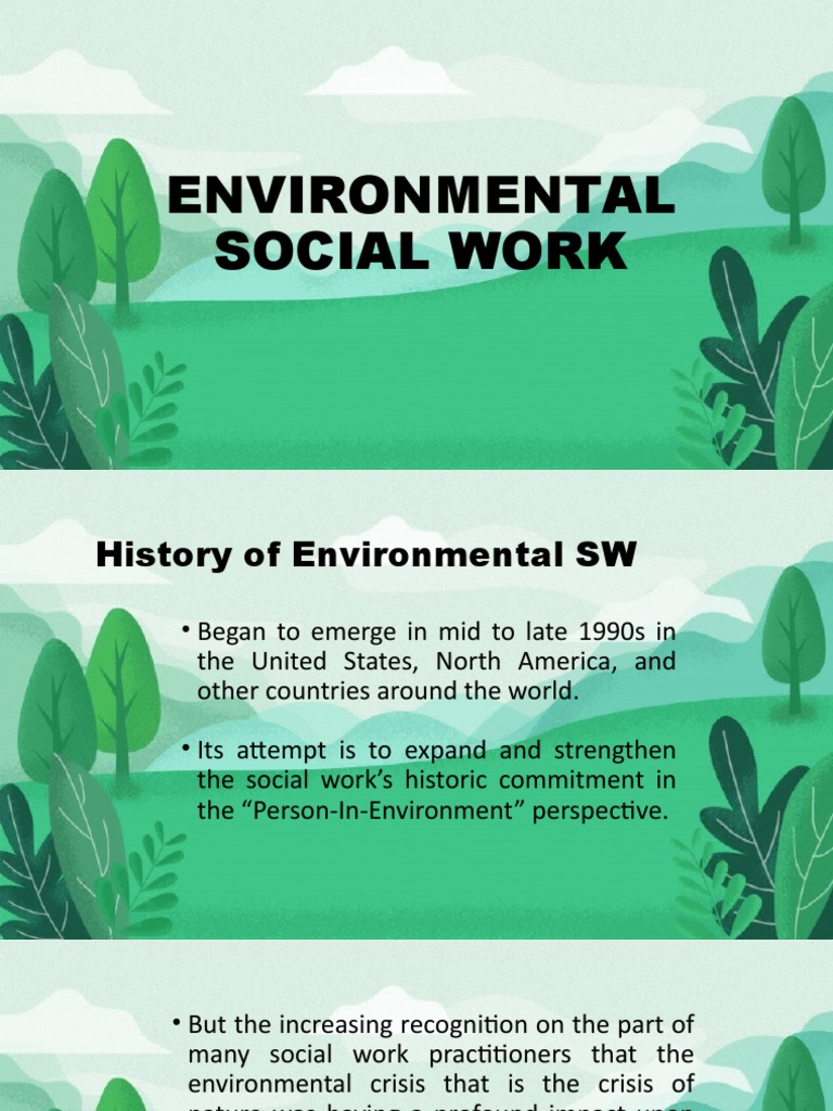 Green Social Work | PDF | Social Work | Sustainability