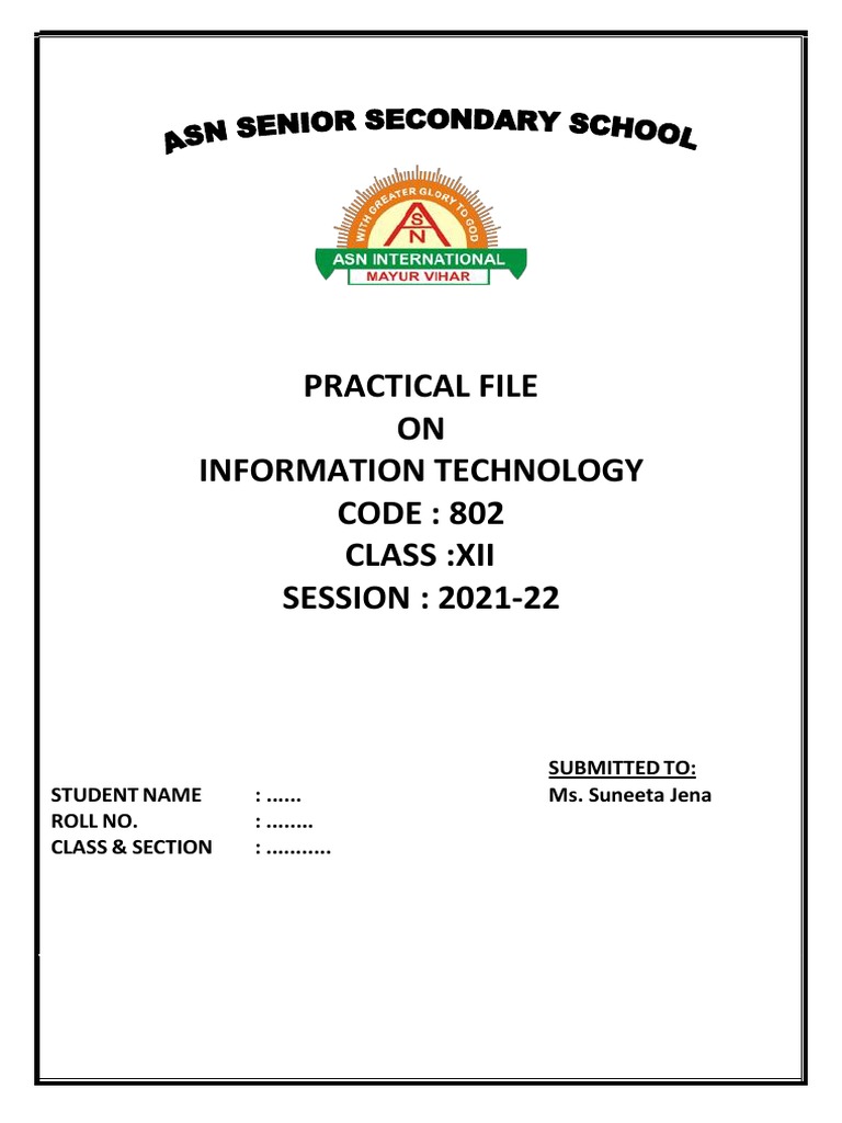 Practical File Xii It | PDF | Area | String (Computer Science)