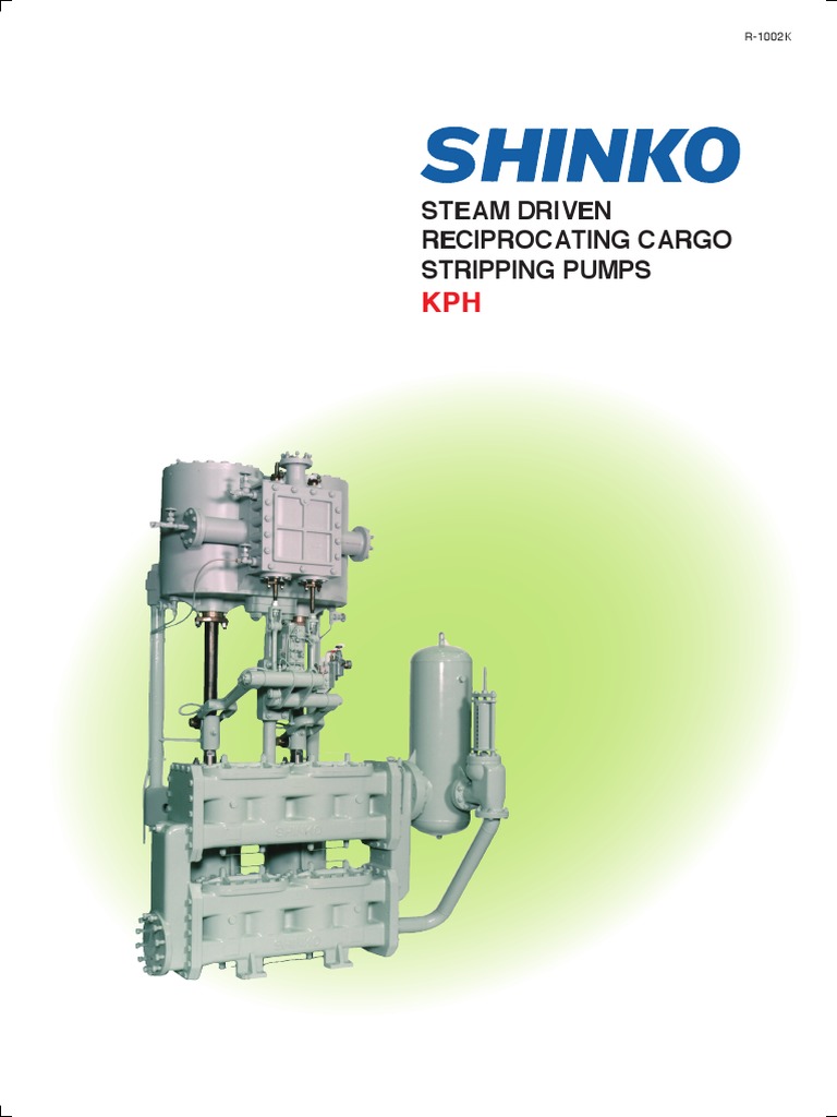 Steam Driven Reciprocating Cargo Stripping Pumps | PDF | Pump | Valve