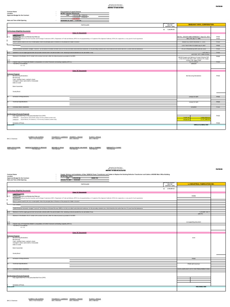 bid Checklist | PDF | U.S. Securities And Exchange Commission | Economies