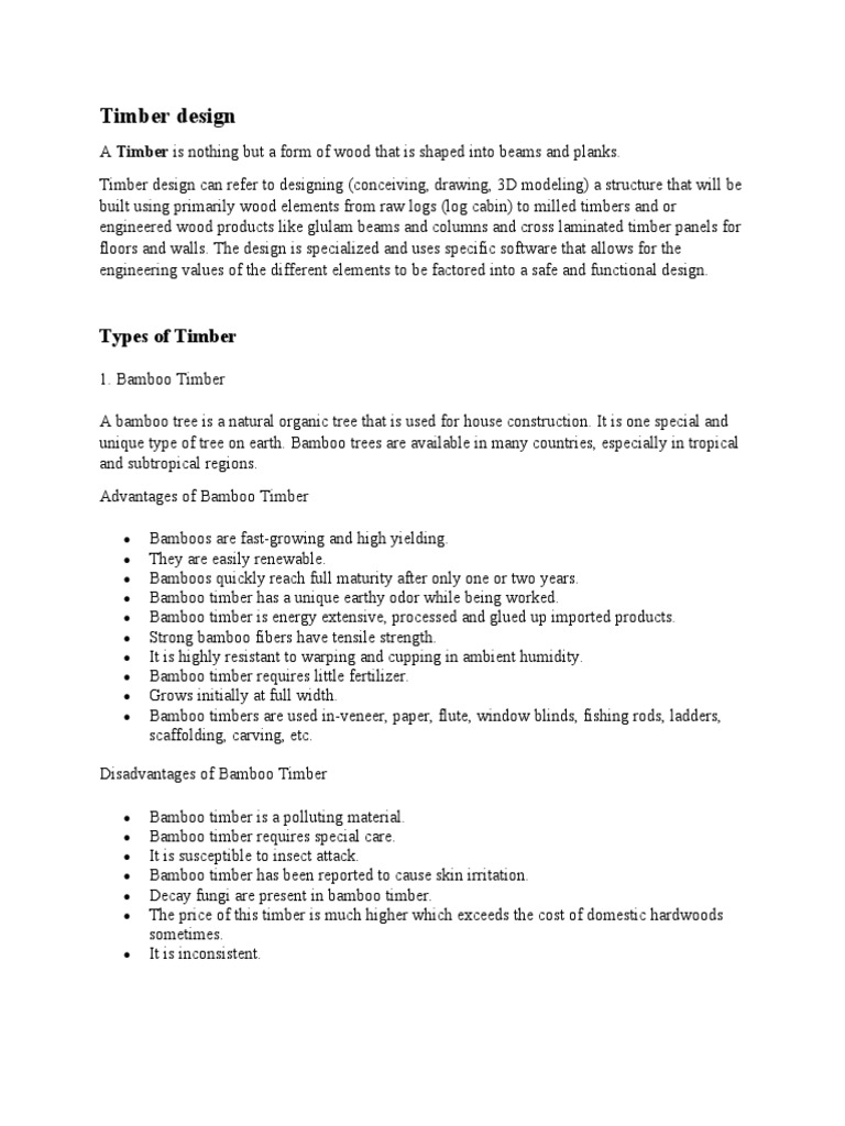 Timber Design | PDF