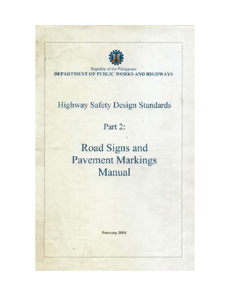 DPWH Highways Safety Design Standard | PDF