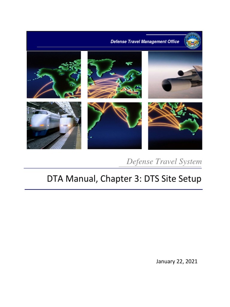 DTA Manual, Chapter 3: DTS Site Setup: Defense Travel System | PDF ...
