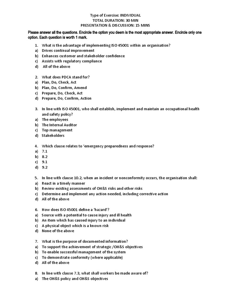 MCQ | PDF | Occupational Safety And Health | Personal Protective Equipment