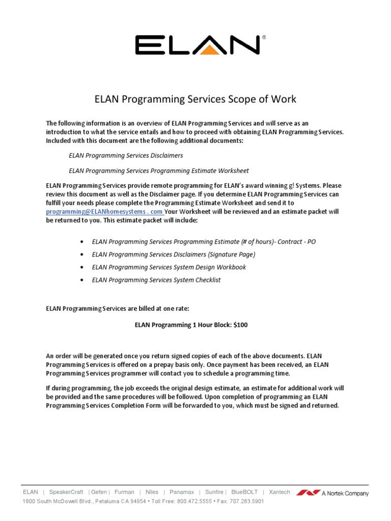 ELAN Programming Services Guide | PDF | Information Age | Computer ...