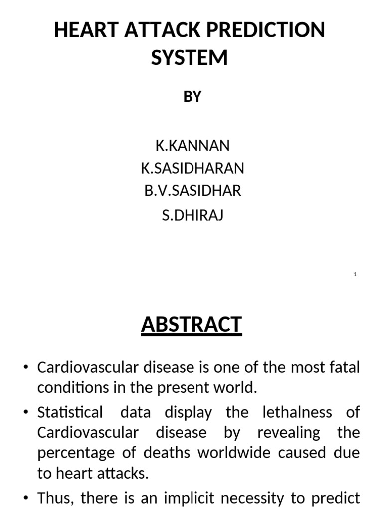 Heart Attack Prediction Full Document | PDF | Cluster Analysis | Health ...