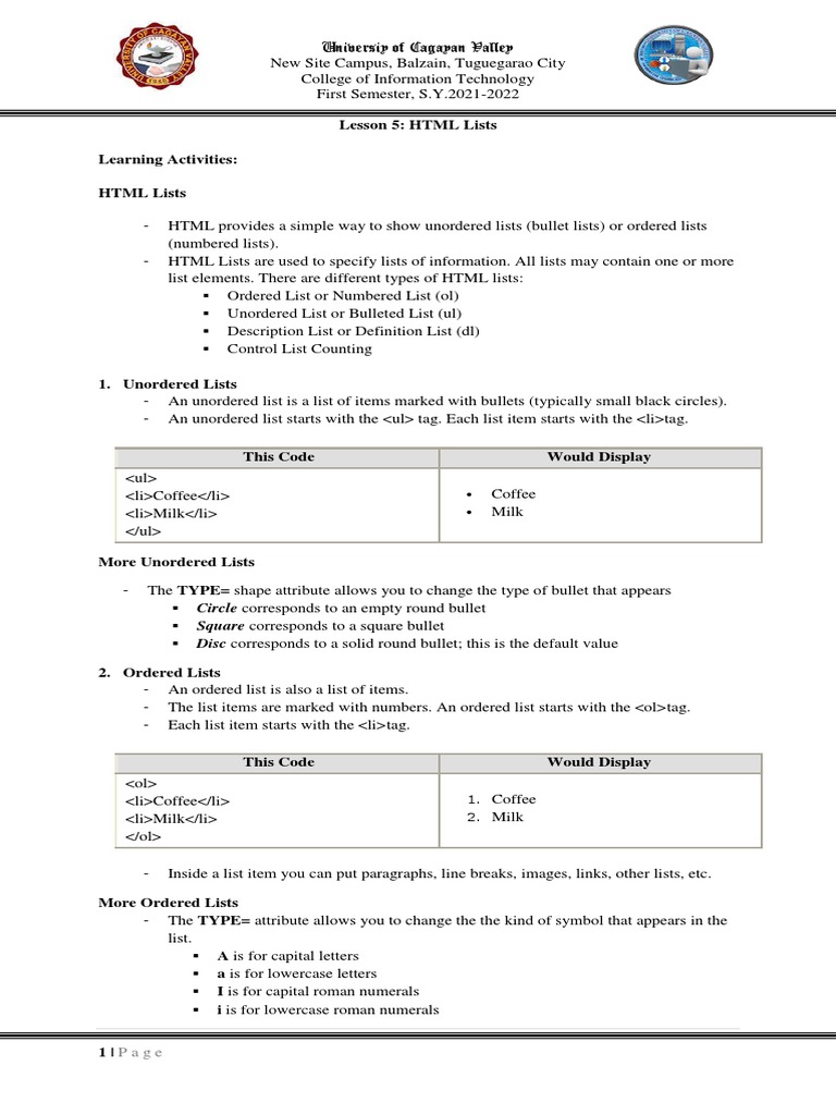 Module-5-Empowerment Technologies | PDF | Html Element | Html