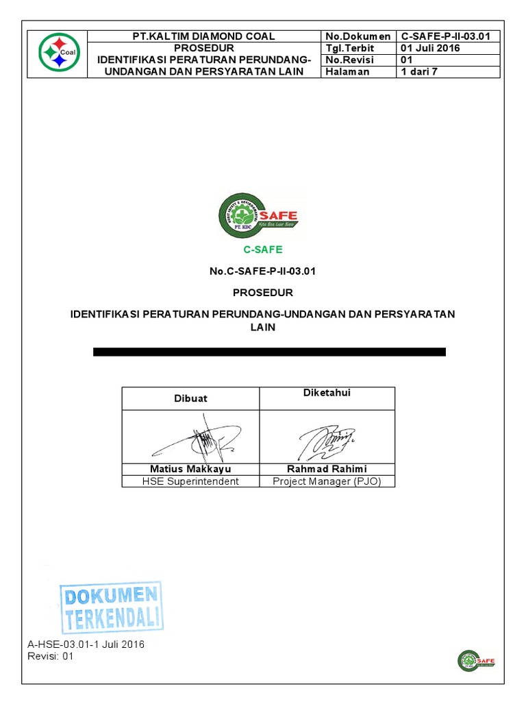 C-Safe-P-Ii-03.00-Prosedur Ippl | PDF