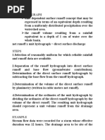 Estimation of Discharge Using Unit Hydrograph | PDF | Surface Runoff | Rain
