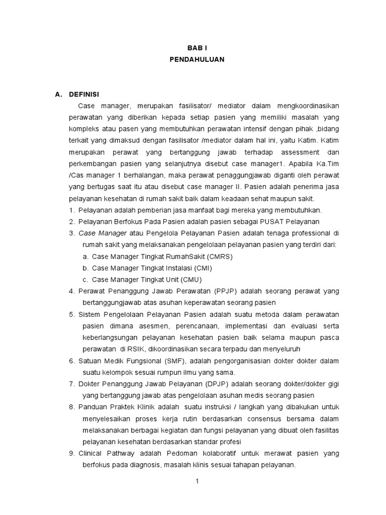 Panduan Case Manajer | PDF