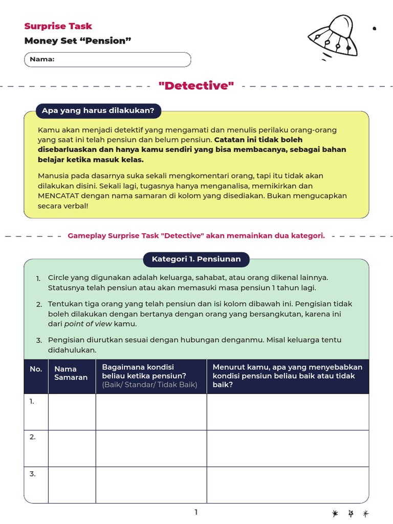 Surprise Task Pensiun | PDF | Karier & Perkembangan | Pengembangan Diri