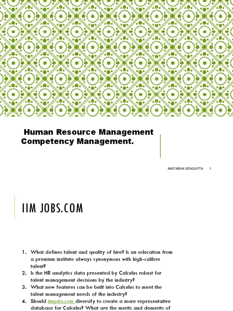 Module On Competency Management | PDF | Competence (Human Resources) | Human Resource Management