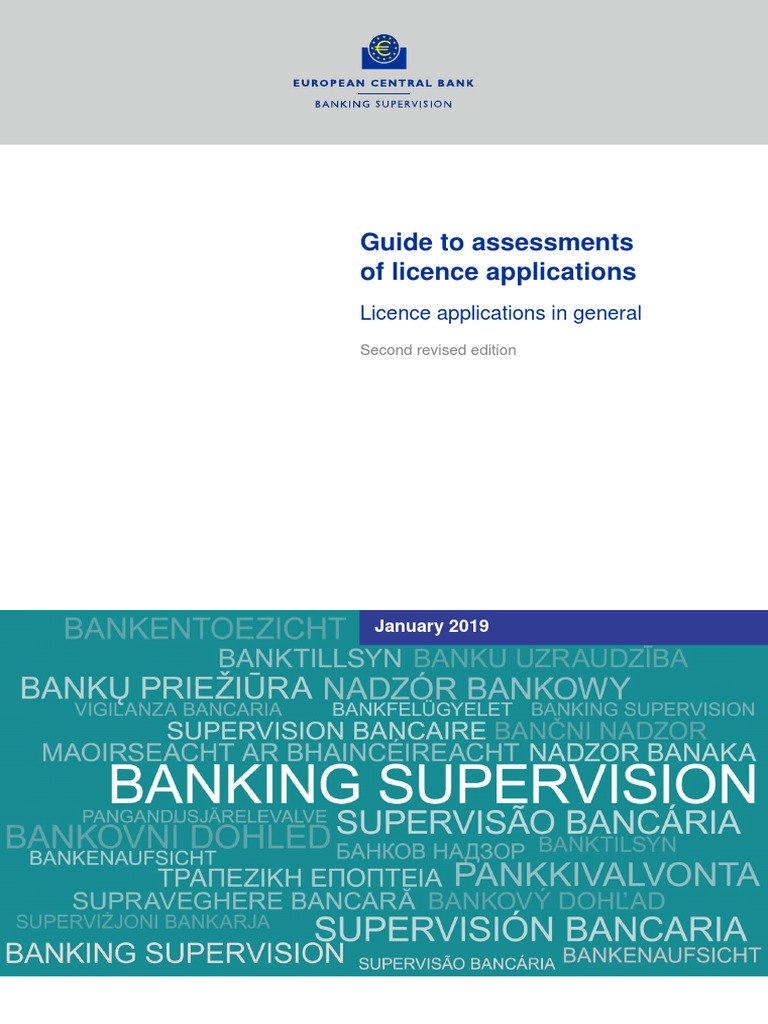 Guide To Assessments of Licence Applications | PDF | Banks | European ...