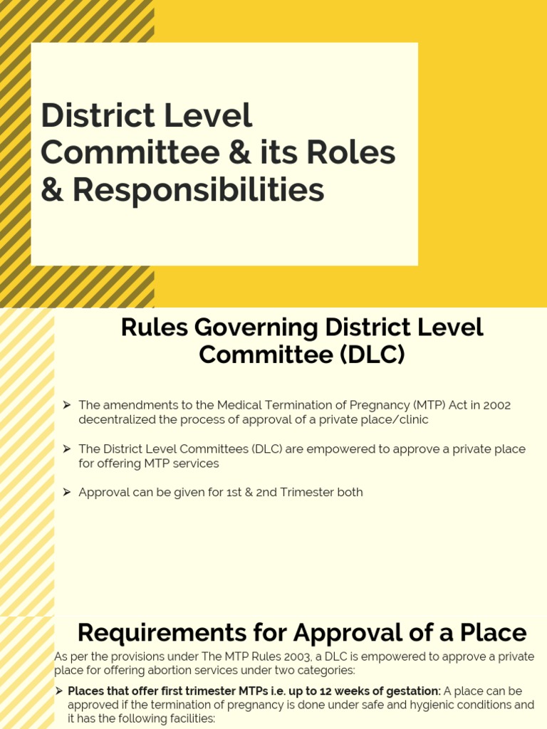 DLC Formation & Its Roles & Responsibilities | PDF | Abortion | Pregnancy