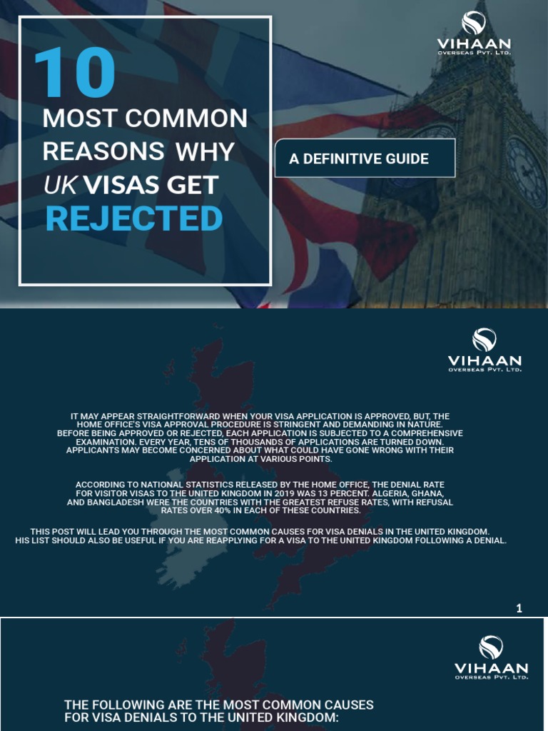 10 Most Common Reasons Why UK Visas Get Rejected - A Definitive Guide ...