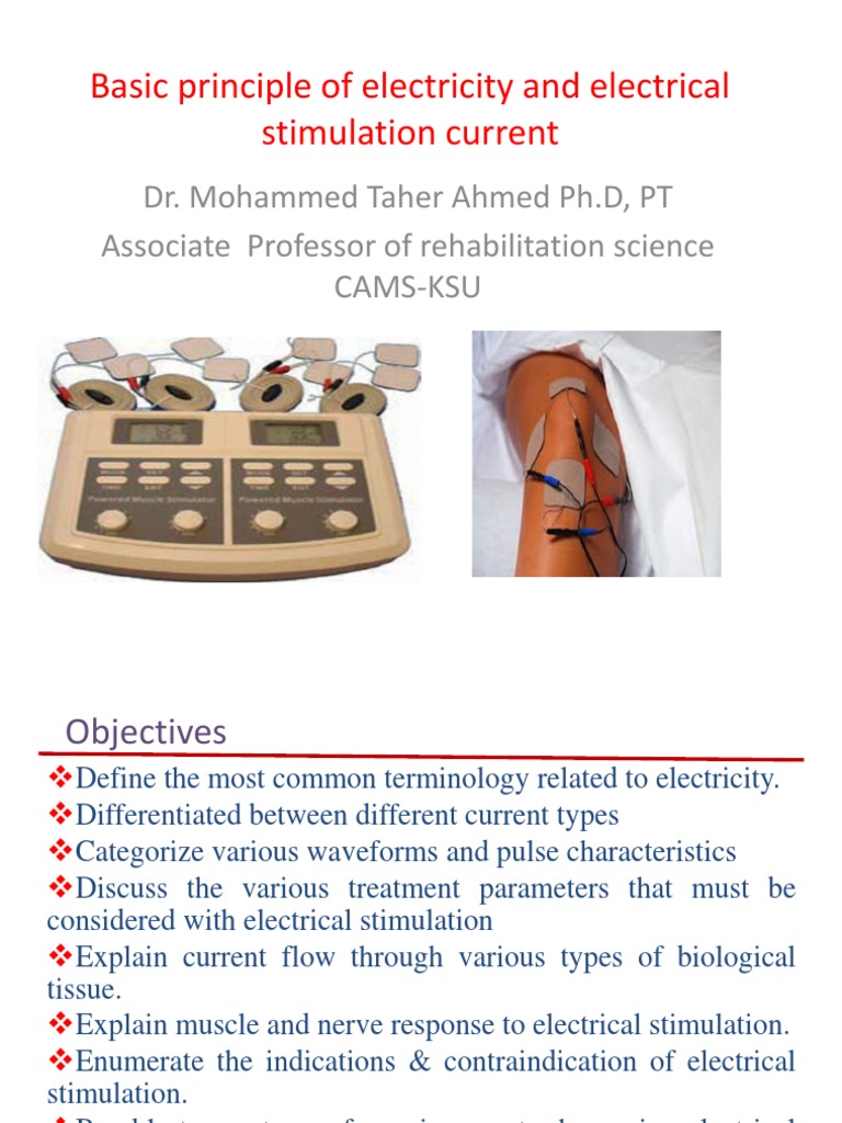 Electrical Stimulation: Principles & Uses | PDF | Electrical Resistance ...