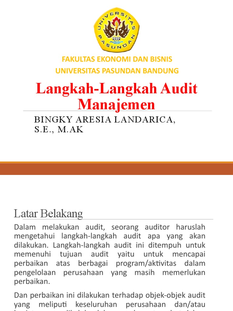 BAB 2 - Langkah-Langkah Audit Manajemen | PDF