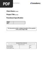 Functional Specification Document Template | PDF | Application Programming Interface ...