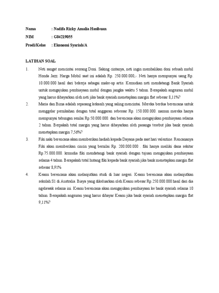Nadifa Rizky Amalia - G04219055-LatihanSoal | PDF