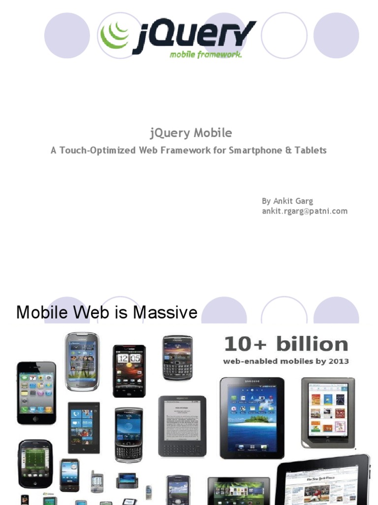 Jquery Mobile: A Touch-Optimized Web Framework For Smartphone & Tablets ... Jquery Mobile: A Touch-Optimized Web Framework For Smartphone & Tablets ...