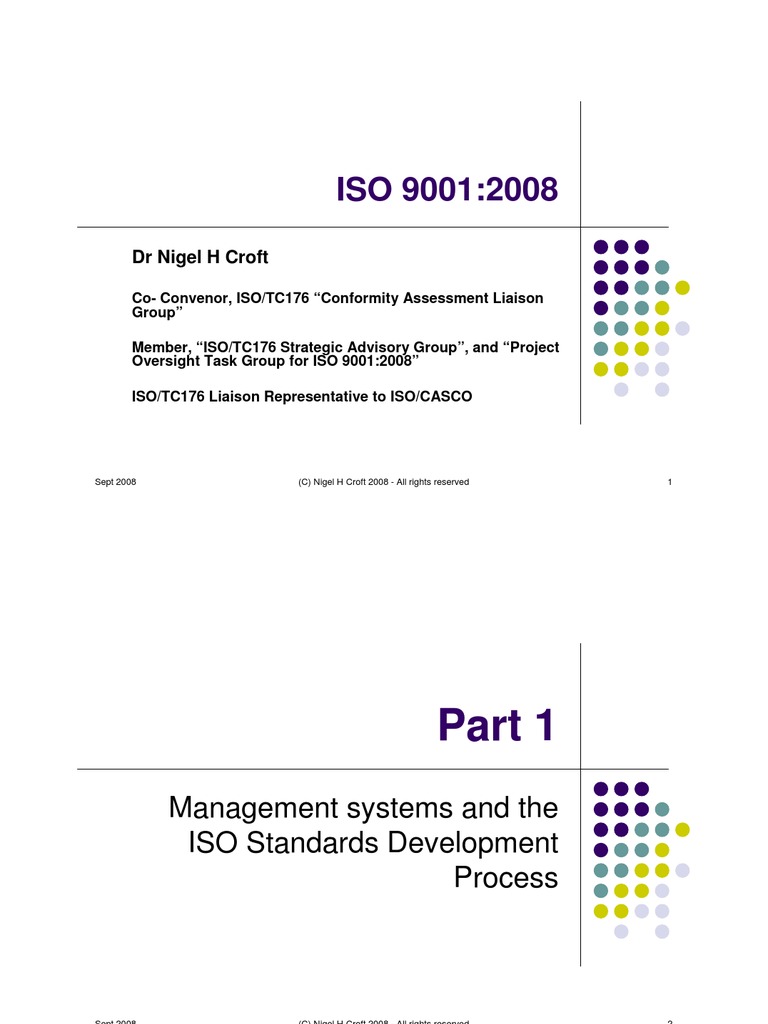 ISO 9001 2008 Nigel Croft | PDF | Iso 9000 | International Organization ...