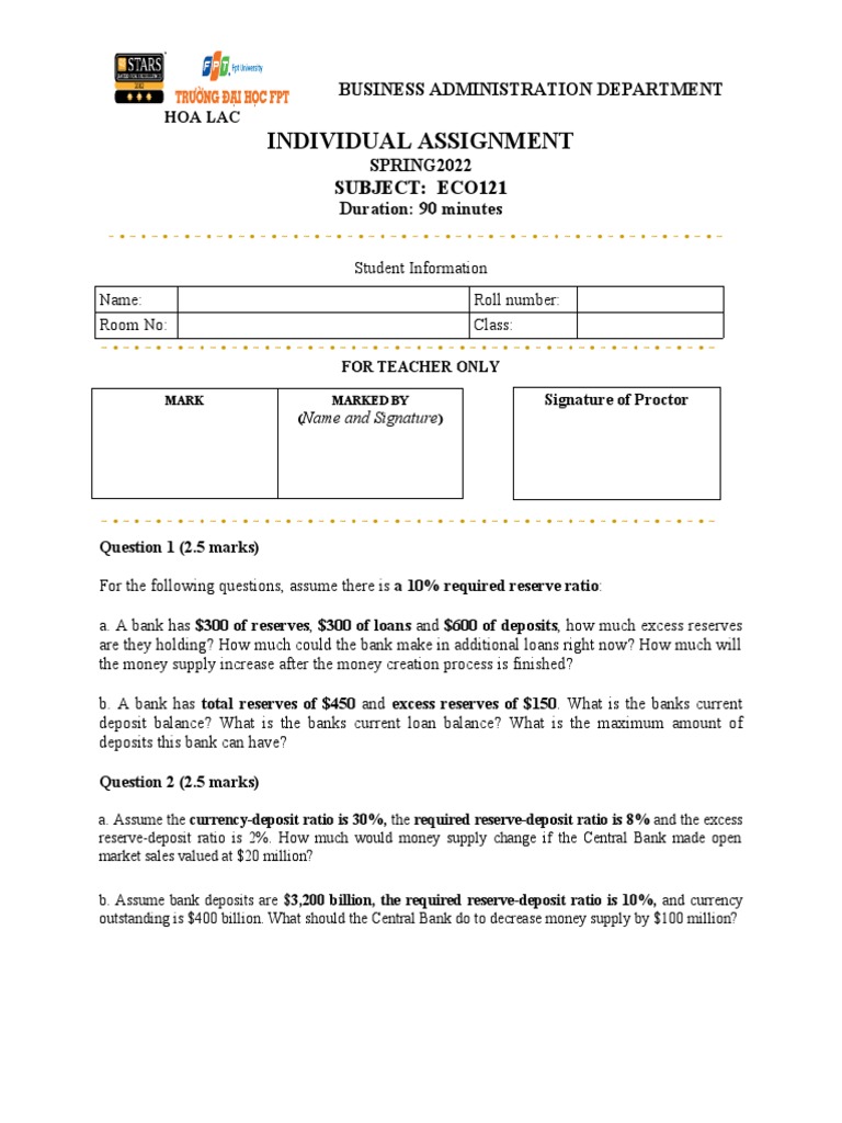 ECO121 Individual Assignment 02 | PDF