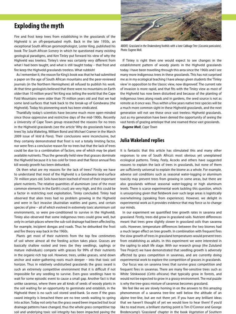 Debunking The Myth | PDF | Savanna | Grassland