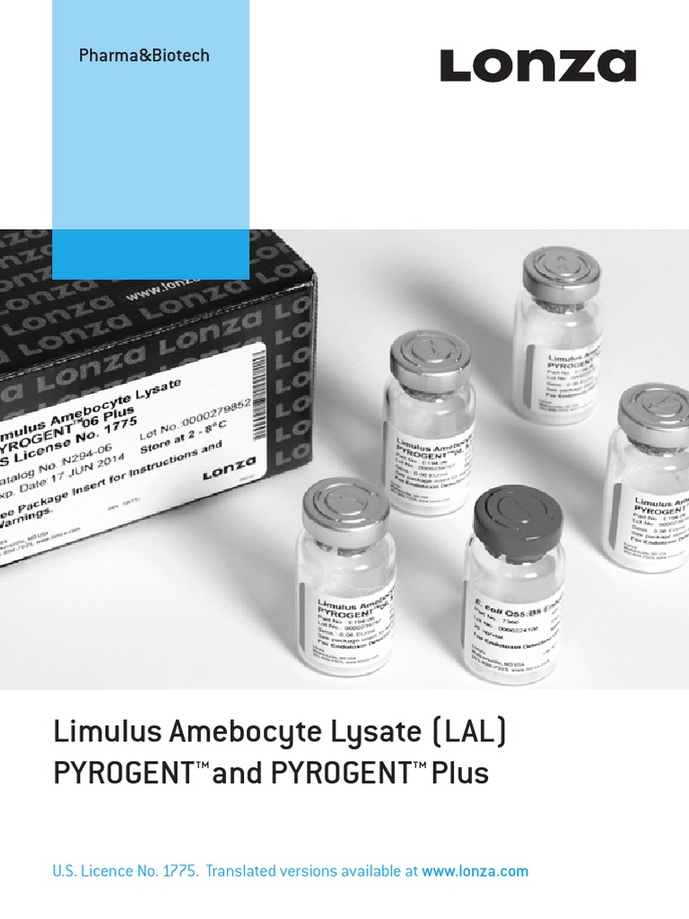 Limulus Amebocyte Lysate (LAL) Pyrogent™ and Pyrogent™ Plus: Pharma ...