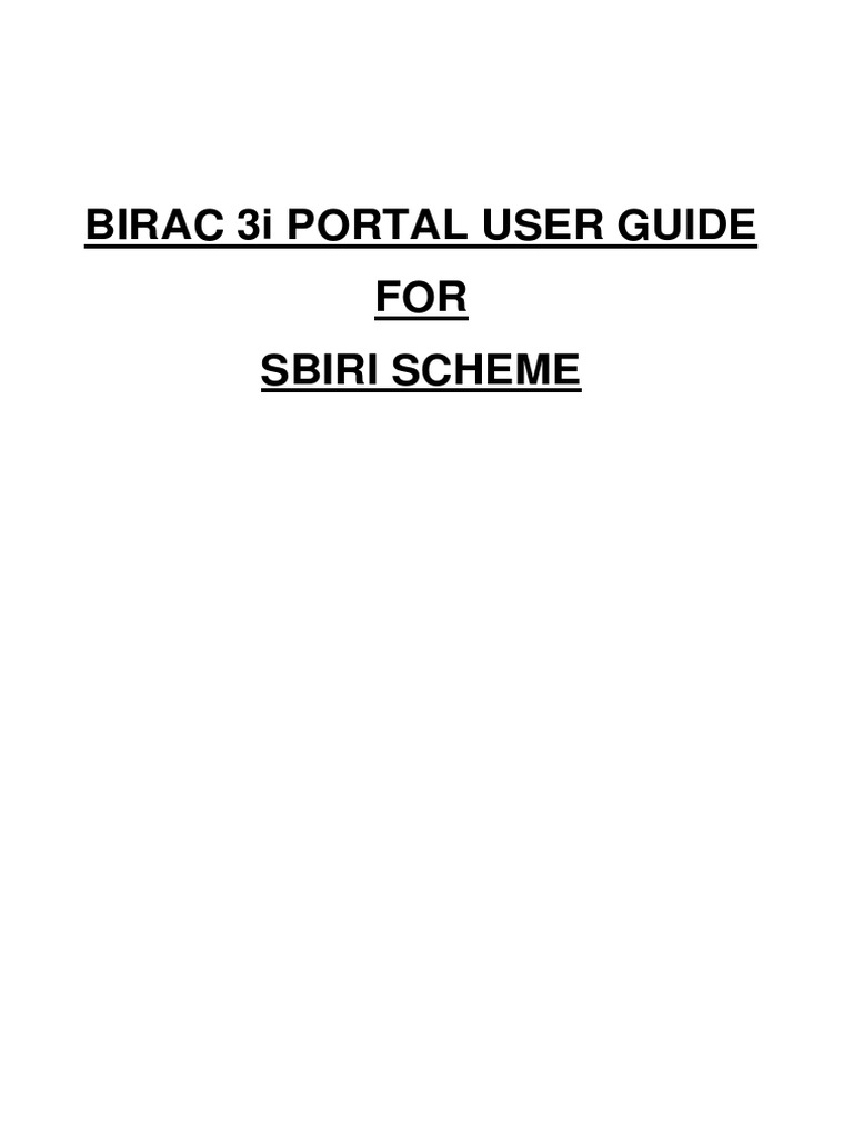 Birac 3I Portal User Guide FOR Sbiri Scheme | PDF